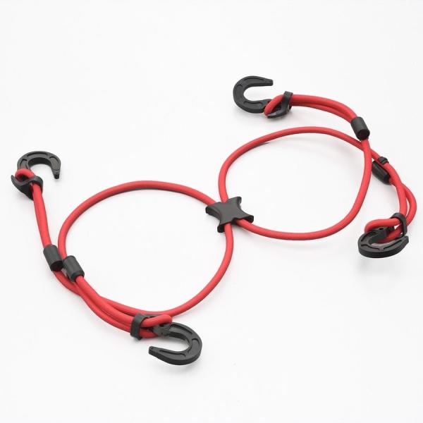 【適合】汎用　【商品説明】エックスタイプには便利なXエックスジョインターが付属。 ●Xエックスジョインターからコードを取り外せば、2本別々にも使用可能で自由度倍増。 ●エックス形状にすることで、ゴムコードへの負担も軽減。 ●・Xジョインター...