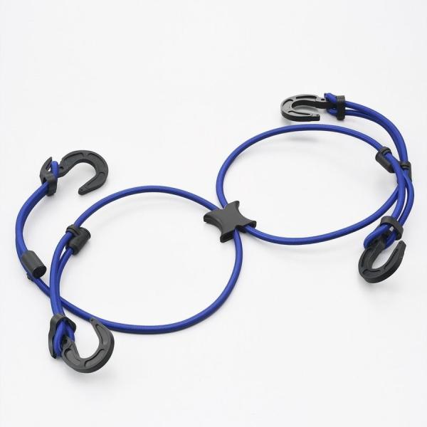 【適合】汎用　【商品説明】エックスタイプには便利なXエックスジョインターが付属。 ●Xエックスジョインターからコードを取り外せば、2本別々にも使用可能で自由度倍増。 ●エックス形状にすることで、ゴムコードへの負担も軽減。 ●・Xジョインター...