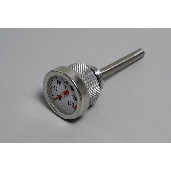 【適合車種】モンキー（MONKEY）　【商品説明】横型モンキーエンジンのコンディションチェックやツーリング時の熱害予防に効果的な油温計です。 ●ゲージのステック部にオイル量を計測するため、オイルレベルマーカーを表示しています。 ●測定範囲は...