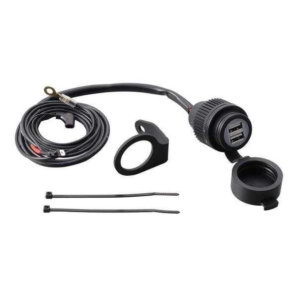 【適合車種】XSR125　【適合型式】（RE46J）BVF1　【商品説明】配線加工不要！USB電源の取り出しが可能に!! ●モバイル電源供給に最適な2ポートタイプのUSB電源に専用ハーネスを付属した車種専用タイプです。 ●※完全防水ではあり...