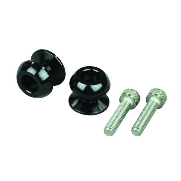 【適合】汎用　【商品説明】リヤショック取り付けボルトやナンバープレートの固定ボルトと交換することでツーリングネット等のフック固定場所を増設できます。 ●アルミ削り出し、アルマイト ●M6×25mm ステンレスキャップボルト付属。 ●取付画像...