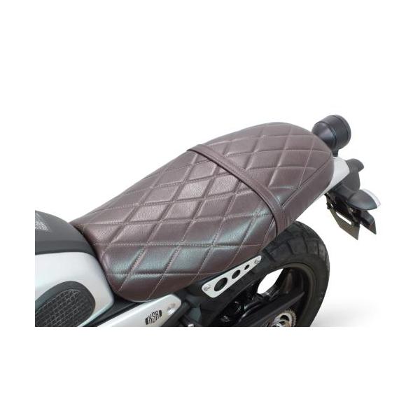 【適合車種】XSR125（BVF1）、XSR155（BBSA）　【商品説明】ノーマルシートに被せるだけの簡単装着で、デザイン性とクッション性に優れたシートへ変更することが出来ます。 ● ●■デザイン性に優れたダイヤモンドステッチを採用 ●シ...