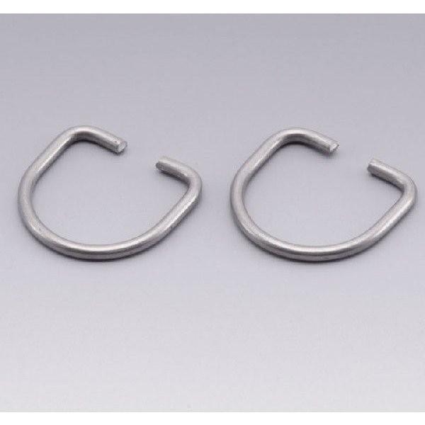 【用途】ハーレー純正サドルバッグ（ハードケース）のスタッドノブのD型リング　【備考】※ハーレー汎用品です。　【商品説明】純正サドルバッグ（ハードケース）のスタッドノブのD型リングのみです。 ●無くしたり、曲ったリしてしまった場合に重宝します。