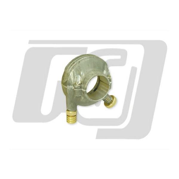 【適合】1インチハンドル用　【商品説明】1インチハンドル用スロットルハウジングです。 ●汎用、Raw(表面未処理)仕上げ。 ●アルミの質感と滑らかな曲線がハンドル周りの ●イメージをガラリと変えます。 ● ●スロットルアジャスターのネジ径M...