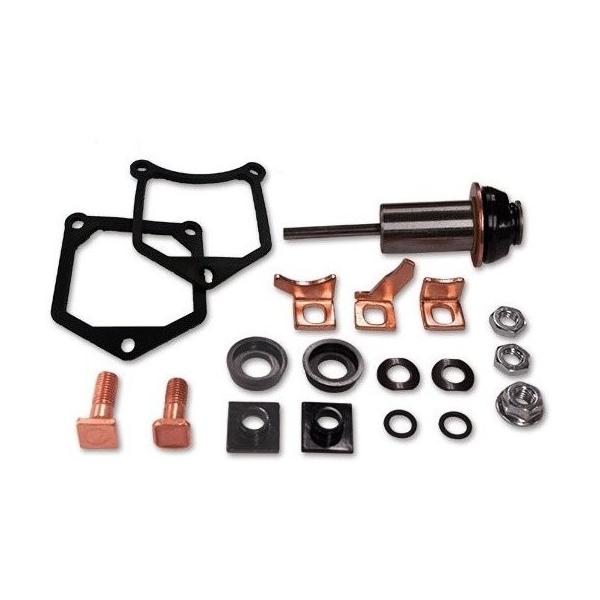 【適合】91-06年ビッグツイン用　【商品説明】91年〜06年までのビッグツイン用スターターソレノイドのリビルドキットです。補修用にどうぞ。