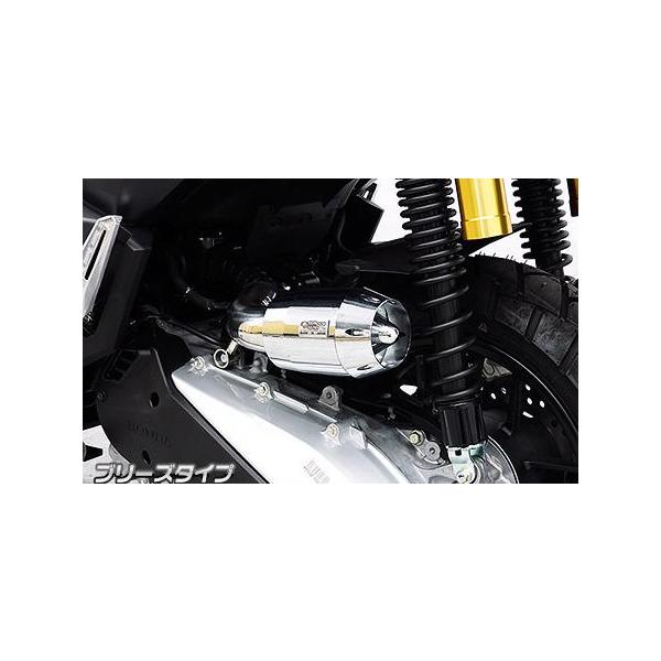 【適合車種】ADV160　【適合型式】8BK-KF54　【商品説明】ボディはプラスチック製でクロムメッキを施しております。インテーク部分はステンレス製バフ仕上げで、取付ステーには強度の強い12mm径のステンレス丸棒を採用し、幾度ものテストを...