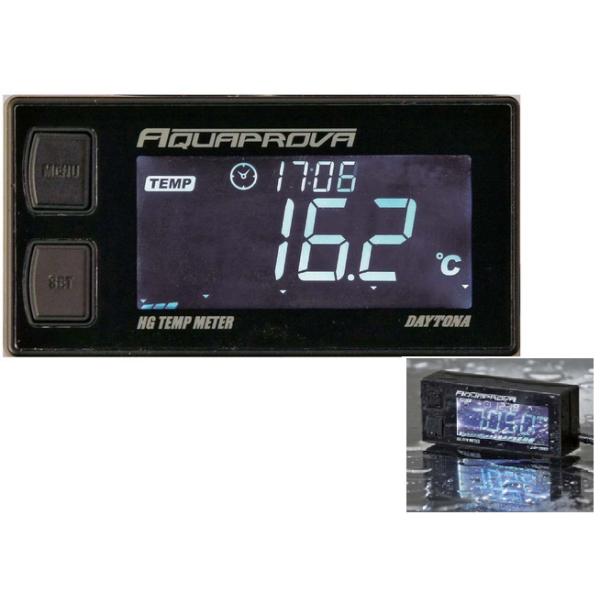 【適合車種】汎用　【備考】※取り付けには別売りセンサーフィッティングが必要です。　【商品説明】ツーリングにレースに。防水性に特化した新型デジタルテンプメーターがついに発売。防水だから雨に負けない。「防水機能」をメインテーマに開発した新型デジ...