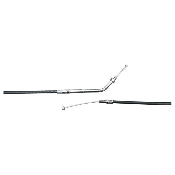 【適合】汎用　【商品説明】色：アウター部：ブラック　金属部：クローム ●サイズ：29インチ（約737mm）45°タイプ ●トラベルレングス約135mm ●スロットルホルダー取り付けネジサイズ：5/16-18 UNC ●適合車種：88年〜95...