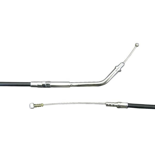 【適合】汎用　【商品説明】色：アウター部：ブラック　金属部：クローム ●サイズ：33インチ（約838mm）45°タイプ ●トラベルレングス約135mm ●適合車種：96年式以降のスポーツスター ●ネオファクトリー社スロットルハウジング ●素...