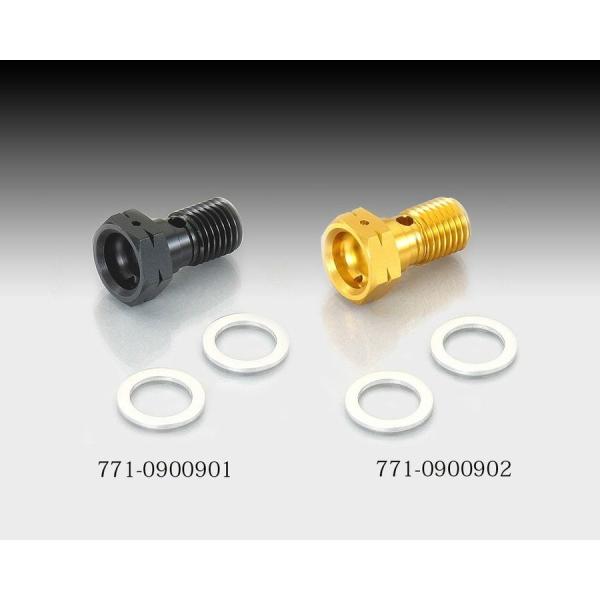 【適合】キタコ製オイルクーラー　【商品説明】キタコ製オイルクーラーの取り出し部に使用している高強度のアルミ材を採用したユニオンボルトです。  ●ワイヤーロック通し穴加工済 ●バンジョーアルミワッシャ付属 ●※補修用バンジョーアルミワッシャ2...