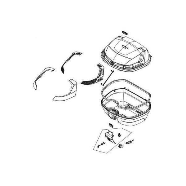 【GIVIオリジナル品番】Z1983R　【商品説明】こちらの商品はB33NMK/B33NMLの補修品です。 ●※商品画像はイメージとなります。 ●品番及び品名よりメーカーカタログにて商品をご確認くださいませ。