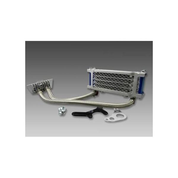 ・モンキー系エンジンに最適、プロテクター付きのオイルクーラー4段コアタイプ・ステンレスメッシュホース仕様・本体に厚みがあり、オイルの流量が多く冷却効果が高いオイルクーラー・オイルクーラーサイズ（プロテクターは含まない）H70mm×W198m...