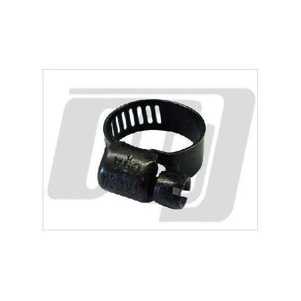 1/4〜3/8ホース用 オイルライン・ガソリンホースのフィッティングとのつなぎ目の固定にどうぞ。【品名】ステンレスホースバンドブラック　【商品番号】G11-HC78-10　【メーカー】Jagg　【適合について】ハーレー汎用（適合情報に関しま...