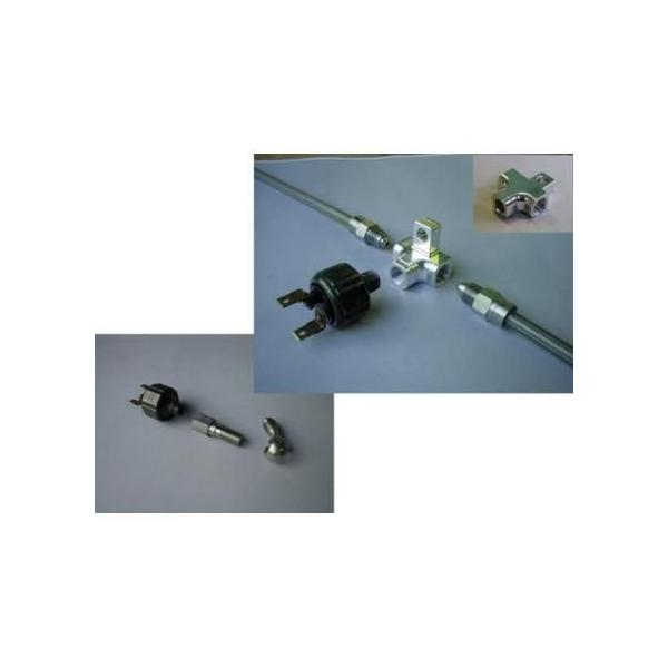 【品名】Swage-PRO リアブレーキホースキット クリアホース レッド・ブルー／シルバー　【商品番号】S23-SAP886R　【メーカー】スウェッジライン（SWAGE-LINE） ハーレー　【適合車種】FXDX （ダイナスーパーグライド...