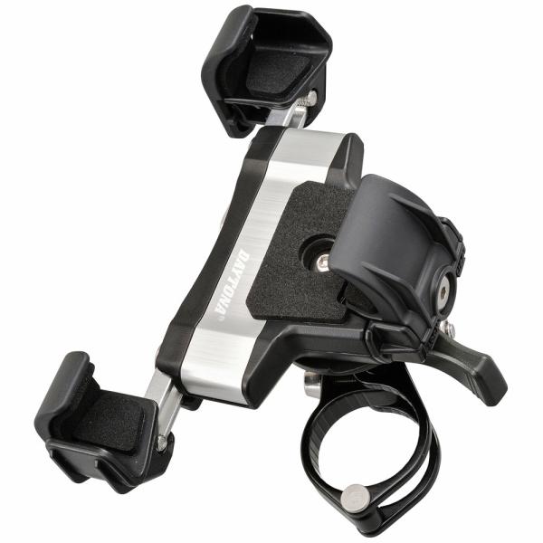 【適合】汎用　【商品説明】【抜群の操作性・スマホの横ボタン対応】 ●初めにサイズを確認・調節しておけばスマートフォンを挿入するだけでガッチリフィット。3つ爪仕様なので横ボタンがセンタータイプのスマートフォンにも対応。 ●【安心・安全のロック...