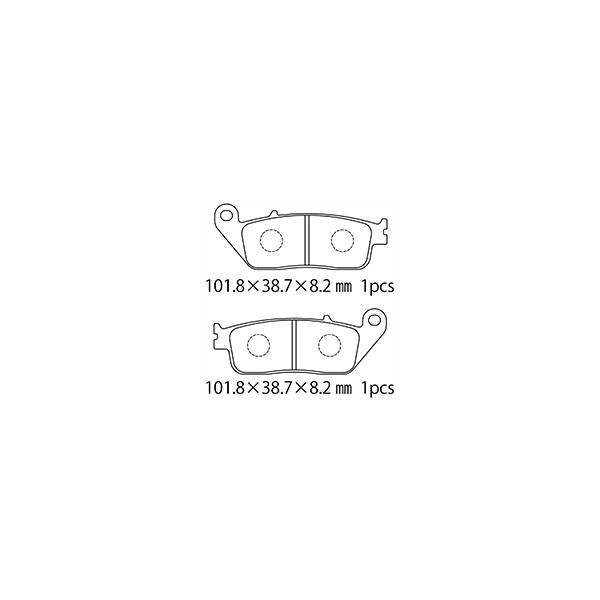 【適合】汎用　【商品説明】タイプ：フロント用 ●HD156 ●スタンダードパッドは優れた制動力、コントロール性、耐摩擦性と低いローター攻撃性は、ノーマルを凌いだ普及版モデルです。 ●ISO 9002認証済 ●【素材】カッパーフリー（銅フリー...