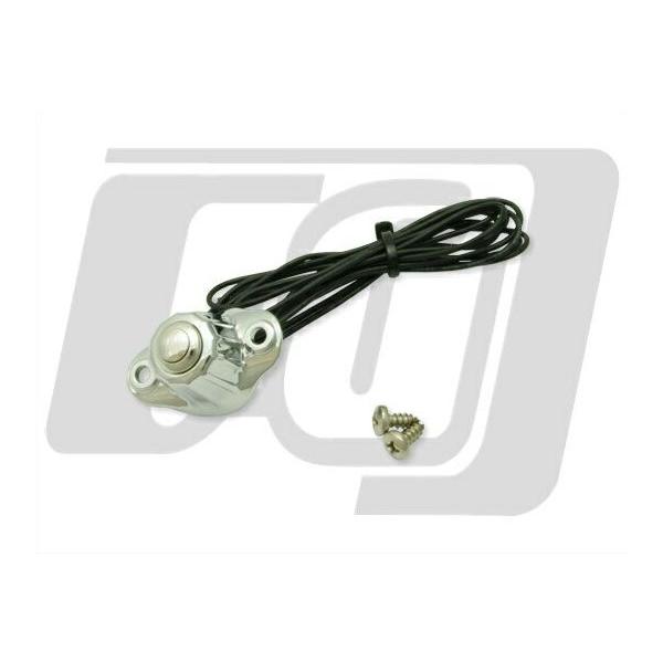 【適合】1インチハンドル用（ハーレー汎用）　【商品説明】1プッシュボタンスイッチハウジングです。 ●1インチハンドル用。 ●小さなパーツですが、材料の質感と細やかな造形で存在感があります。 ●スッキリとしたカスタムの中にも拘りを見せられるパ...