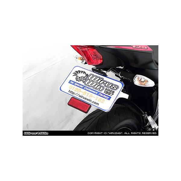 【適合車種】GSX-R125　【適合型式】車体型式：2BJ-DL33B/エンジン型式：CFA1 　【商品説明】※車体型式：2BJ-DL33B/エンジン型式：CFA1 に適合します。 ●弊社フェンダーレスキットは、長い純正フェンダー（泥よけ）...