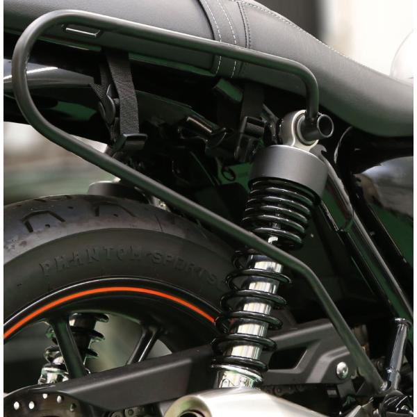 【適合車種】TRIUMPH Street Twinストリートツイン　【適合年式】16年〜　【商品説明】積載量を増やすサイドバッグを取り付ける際の必需品。タイヤへの巻き込み防止はもちろん綺麗にバッグを取りつけることが出来ます。 ●スチール製ブ...