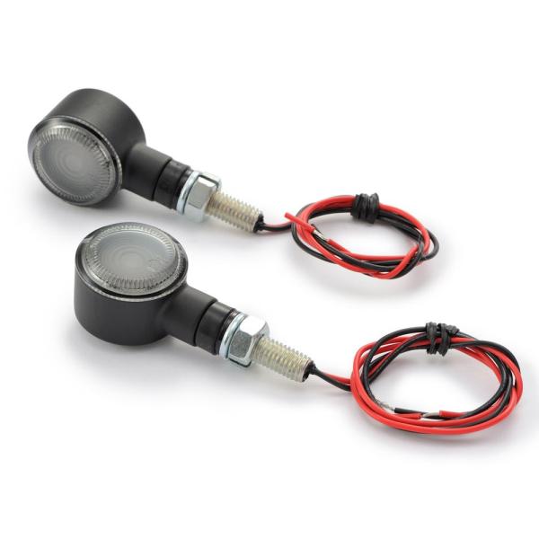 【適合】汎用　【商品説明】面発光LEDを採用したコンパクトウインカー。 ●面発光LEDを採用することで、従来品のようにLEDの粒が見えてしまうことがありません。 ●本体はアルミダイカスト製マットブラック塗装仕上げ。 ●直流12Vの二輪車専用...