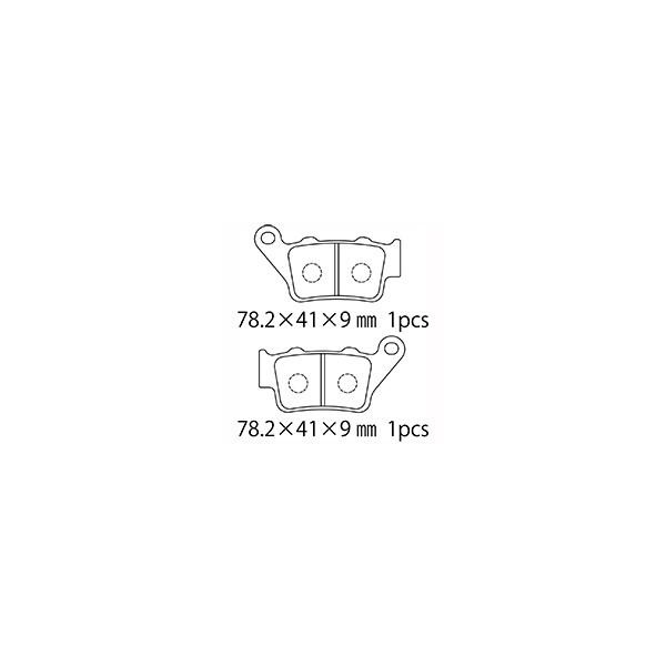 【適合】汎用　【商品説明】タイプ：リア用 ●スタンダードパッドは優れた制動力、コントロール性、耐摩擦性と低いローター攻撃性は、ノーマルを凌いだ普及版モデルです。 ●ISO 9002認証済 ●【素材】カッパーフリー（銅フリー）磨材 ●主な適合...
