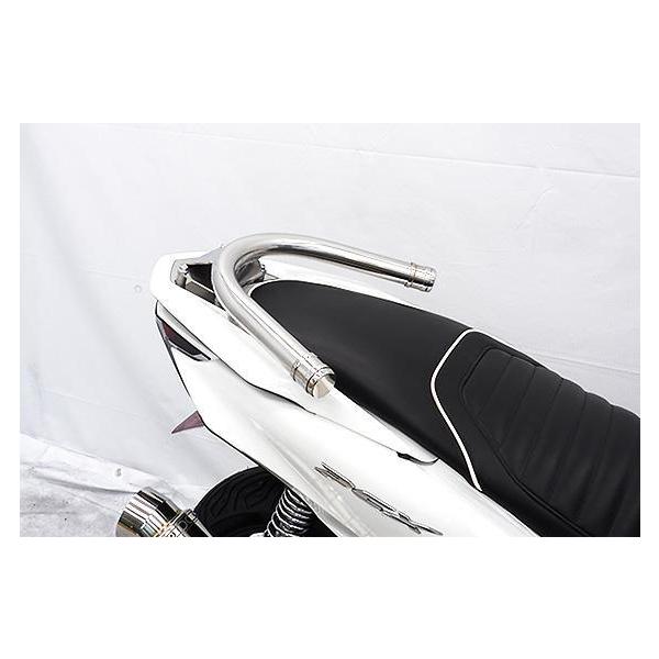 【適合車種】PCX160　【適合型式】2BK-KF47　【商品説明】38mm径極太パイプを使用しており、SUS304ステンレス削り出しのハイクォリティーエンドキャップ装備です。 ●SUS304ステンレス製ポリッシュ仕上げで低価格ながら、完成...