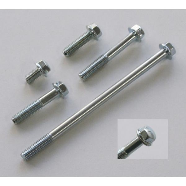 【サイズ】M6×10（P1.0）　【備考】※商品画像はイメージです。実際の商品仕様と入数に関しては商品説明をご確認くださいませ。　【商品説明】ホンダ純正タイプ フランジ6角ボルト。 ●対辺8mmのスチール製/ユニクロ表面処理。 ●2PCS。...