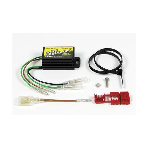 【適合】汎用　【商品説明】40Vまでの過電圧からメーターを守る、保護用レギュレーターです。 ●40Vまでの過電圧からメーターを守る、保護用レギュレーターです。 ●出力はDC10.5V250mA（入力電圧12V時）までで、SP武川社製メーター...