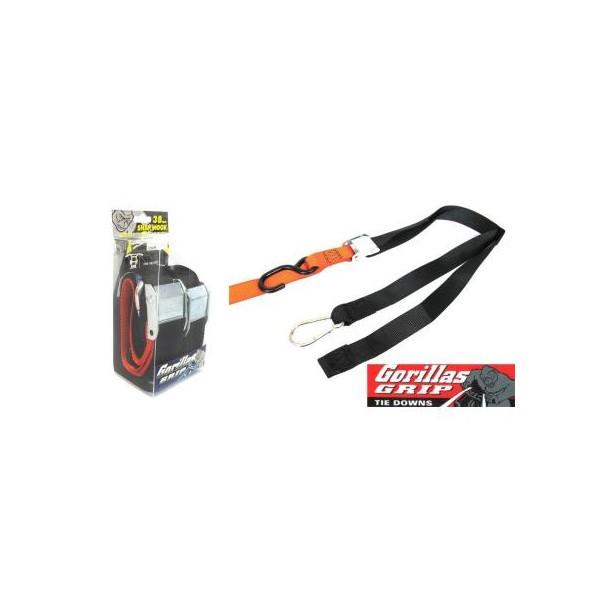 【サイズ】全長180cm×幅40mm　【備考】※モニターの環境により、画像の色が実物と若干異なって見える場合がございます。　【商品説明】カラー：オレンジ ●サイズ：全長180cm×幅40mm ●耐荷重量：300kg ●片側のフックにはビニー...