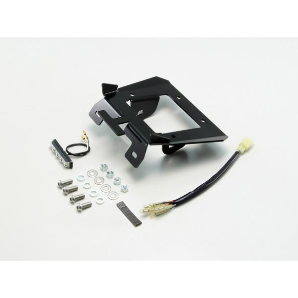 【適合車種】GROM（グロム）　【適合型式】JC61-1300001〜　【適合年式】16年〜　【商品説明】ボルトオン ●別途リフレクターが必要。ノーマルウインカー使用可。 ●ベースプレートはアルミ製ブラックアルマイト ●高輝度LEDライセン...