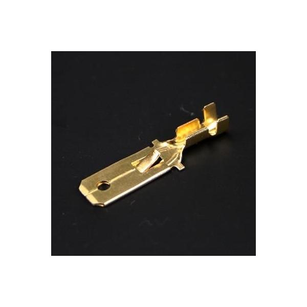 【適合車種】車種汎用　【備考】※車種汎用品のため特定車両への適合は確認ができておりません。　【商品説明】平型ギボシ端子! ●平型ギボシ端子のオス型。差込部幅は6.3mm。 ●サイズ ●差込部径は6.3mm ●内容物 ●本体×1