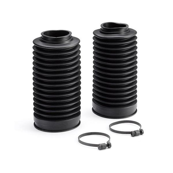 【適合車種】XSR700　【適合年式】17年　【備考】※装着イメージ撮影車両には別売りアクセサリーが装着されています。　【商品説明】フォークチューブを保護すると共に、バイクをクラシカルなスクランブラー風に仕立てることが可能 ●取付工数： 1.6h