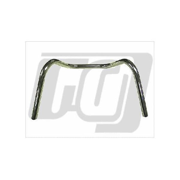 クローム CHOPPER BAR 82年以降 配線用ヘコミ有り 幅57cm 高23cm プルバック28cm センター幅13.5cm ※FXSTS、FLSTSにはセンター幅が合わないため取り付けは出来ません。【品名】クロームCHOPPER B...