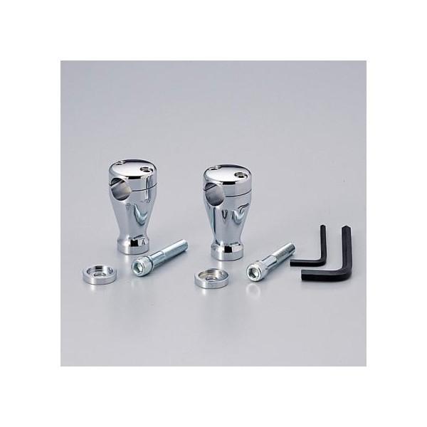 【適合車種】スティード400（STEED）　【商品説明】高さ76mm ●Φ1インチ（25.4mm）ハンドル用ハンドルポスト ●カスタムして特に目立つ部分であると共に、ハンドル操作を的確にステアリングに伝えるための強度を要するパーツです。 ●...