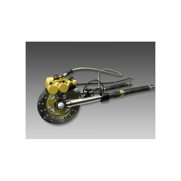 ・モンキー＆ゴリラ用フロントディスクブレーキ変更キット・ホンダ純正フロントサスペンションアウターチューブに、こちらのインナーパイプに差し替えることで、ディスクブレーキに変更が可能です。・2ポットの強力な制動力のディスクブレーキです。※ホンダ...