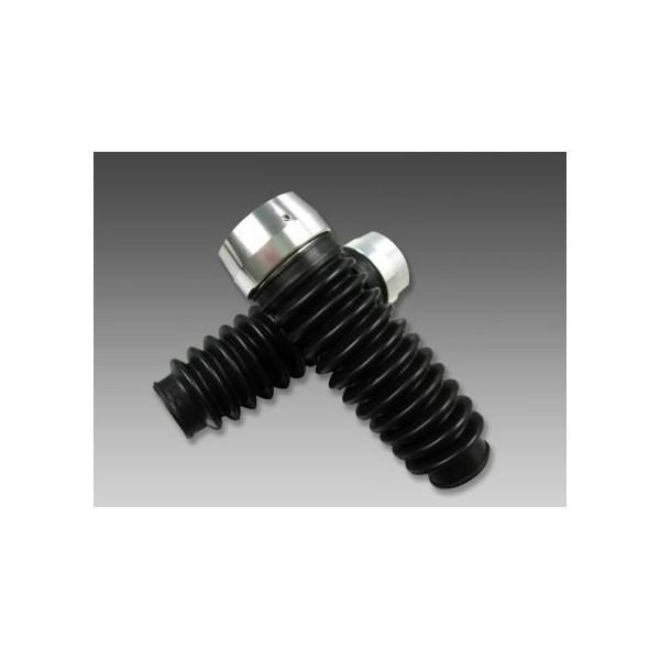 ・5Lモンキーダストシールショックをジャバラブーツにするパーツセット・5Lモンキーフロントショックを分解して交換すれば、4L風モンキーになります。またショックインナーパイプを塵や埃から守る効果があります。セット内容・Z50Jショック用ジャバ...