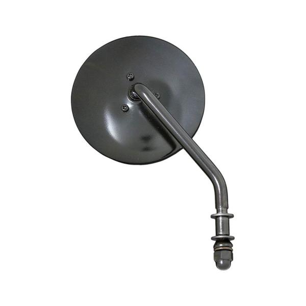 【適合】汎用　【商品説明】色：ブラック ●サイズ：ミラー直径　4インチ（約102mm） ●ステー　全長約115mm（取り付け部除く） ●OEM品番：91930-92T（参考） ●素材：スチール ●内容物：ミラー本体×1個 ●注意事項：右用で...