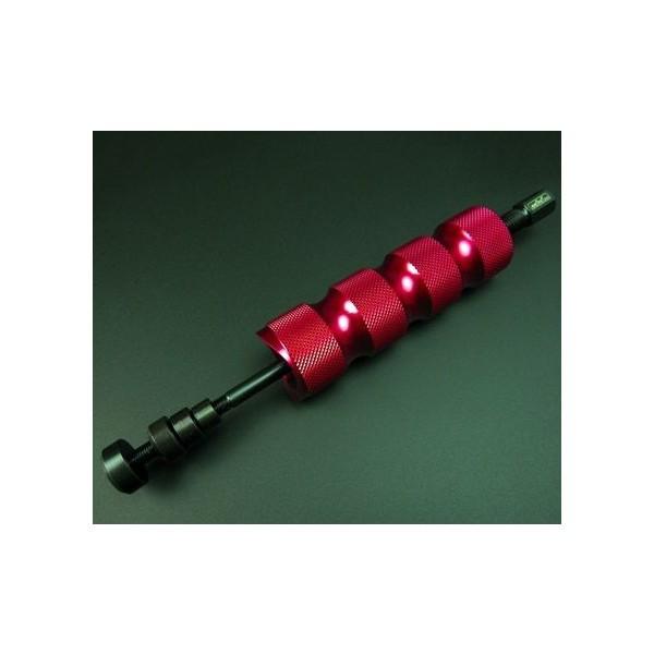 【適合ピストンピンサイズ】Φ12〜15mm　【商品説明】【特長】 ●ピストンピンプーラーは、ピストンからピストンピンを簡単に引き抜きができる専用工具です。 ●ボディがアルミ製のためピストンに傷を付けにくくなっています。 ●【仕様】 ●適合ピ...