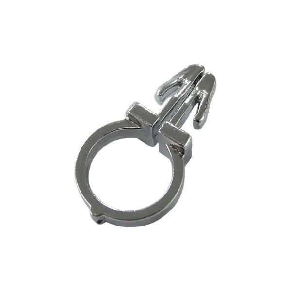 【適合】汎用　【商品説明】色：クローム ●サイズ：リング部内径：1/2in ●OEM品番：70345-84 ●素材：プラスチック ●内容物：リテーナー×1 ●商品説明：ハンドルに開いている穴に入れて、配線等をまとめるのに使用します。 ●使う...