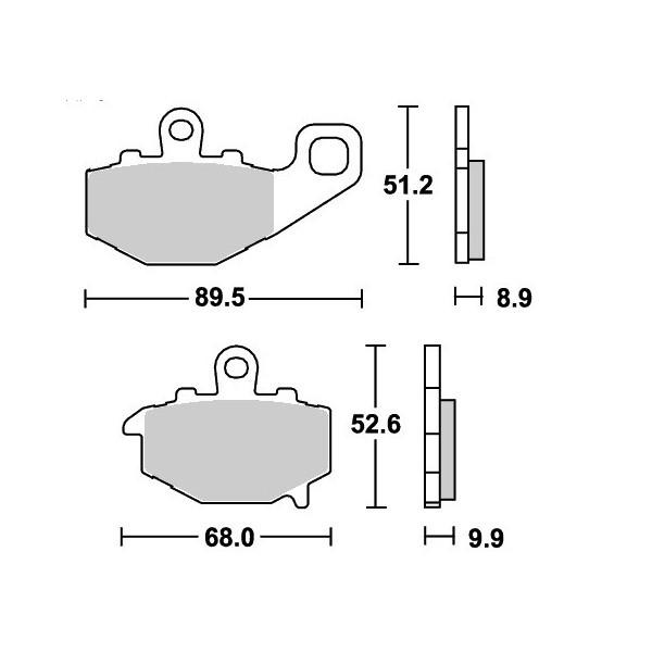 【適合車種】GPZ1100（95〜99年）ZX1100E1/E2/E5 ZXT10E-000001〜、GPZ1100（ABS）（96年）ZX1100F1 ZXT10E-020001〜