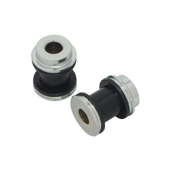 【適合】汎用　【商品説明】色：クローム ●サイズ：全長：5/8in（約15.80mm） ●穴径：5/16in（約8mm） ●本体直径：22.40mm ●スロット直径：5/8in（約15.80mm） ●スロット幅：9/16in（約14.40m...