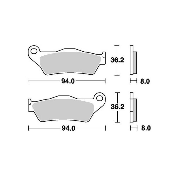【適合車種】DUCATI 800 MONSTER S2R（05〜07年）、DUCATI 800 MONSTER S2R DARK（05〜06年）　【商品説明】SBSブレーキパッドとは ●北欧デンマークに本社を置く、SBS社が手がけるブレーキ...
