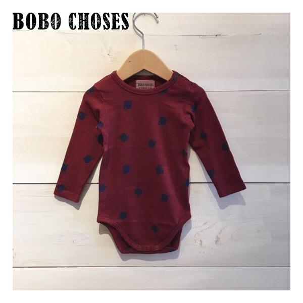 【【BOBO CHOSES】　 ヨーロッパ特有の雰囲気のあるカラーに遊びごごろあるイラストが可愛いロンパースです！size12-18M(80cm)着丈　39cm/腹囲　46cm/裄丈　36cm18-24M(86cm)着丈　42cm/腹囲　4...