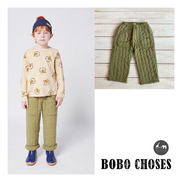 【BOBO CHOSES】    　ビンテージ感のある色あいに、もこっとした素材が目をひくボトムス。動きやすく暖かく、可愛さも備えた万能デザインです。size2-3Y(98cm)ウエスト幅　48cm/股上　18cm/パンツ丈　54cm4-5...
