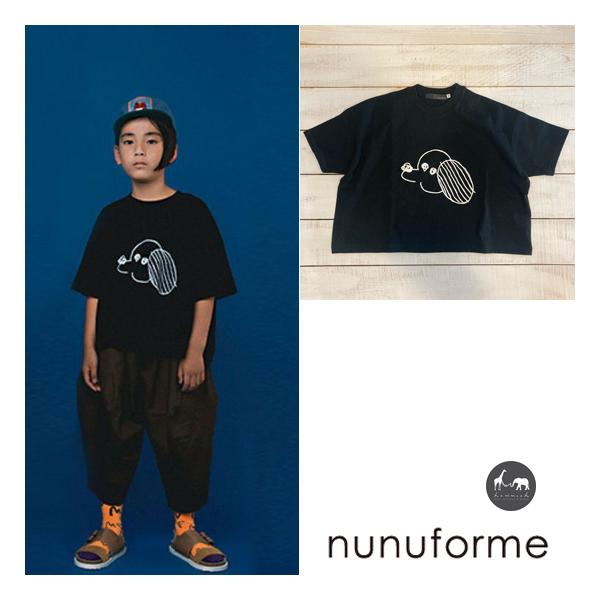 【nunuforme】手描きのイラストが味をだしているオーバーサイズのＴシャツ。ドライタッチで適度な肉感の天竺生地です。size115着丈　45cm/身幅　56cm/ゆき丈　40cm125着丈　48cm/身幅　59cm/ゆき丈　42cm13...