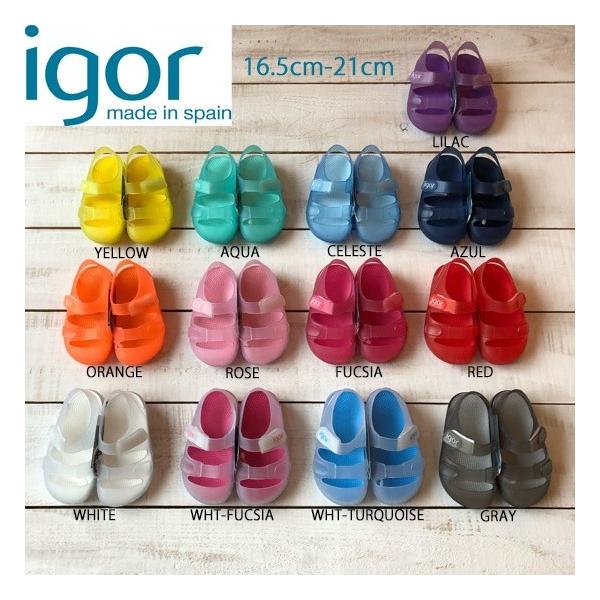 ※配送方法は地域により佐川急便または日本郵便レターパックを選定させていただきます。※北海道・中国地方・四国・九州・沖縄については配送方法の都合により日時指定を承れませんのでご了承ください。【igor】サンダル 　BONDI　子供/サンダル丸...