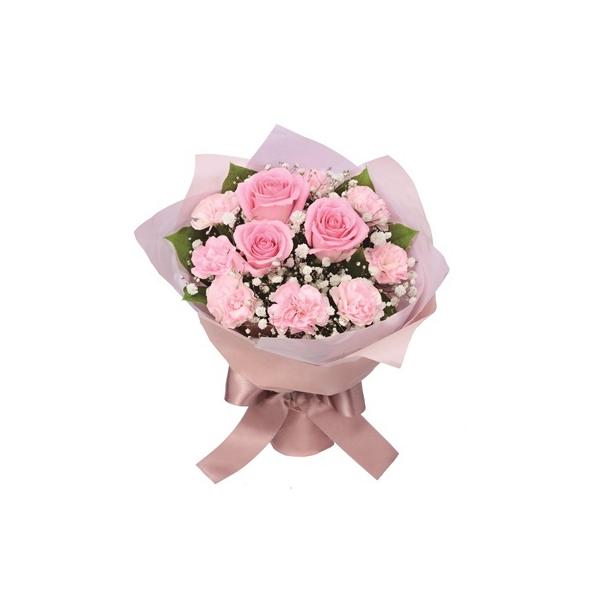 ◆通年商品◆花キューピット　花束　オールラウンド◆サイズ／H32・W21・D21◆誕生日・お祝い・お見舞・送別・母の日・父の日・敬老の日・バレンタイン・ホワイトデー・クリスマスetc