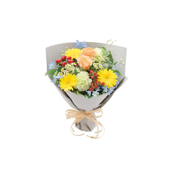 ◆春期限定◆花キューピット　花束　オールラウンド◆サイズ／H33・W28・D22◆バレンタイン・ホワイトデー・卒業祝・入学祝・誕生日・お祝い・お見舞etc