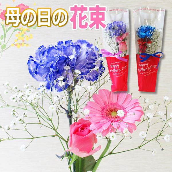 ◆画像は参考商品です。入荷状況により多少色合が変わります。おまかせミックスとなりますので、細かいお色のご指定はできません。■形態・花材・サイズ　・形　　態：花専用の染料で吸い上げをしたカーネーションと他の花の花束・生花花束：カーネーション（...