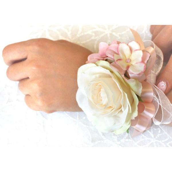 ■おすすめポイント：造花のリストブーケです。価格は商品1個分になります。■こちらの商品は納期を５日程頂いております。ご希望お届け日をご注文時の備考欄にご記入下さい。お急ぎの場合はお電話にてお問い合わせ下さい。　 TEL:0566-42-88...